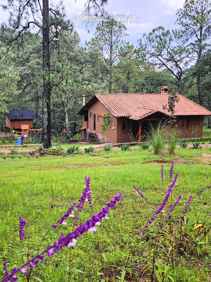 Gran Terracota. Hasta 12 O 16 Personas N El Bosque - Tapalpa