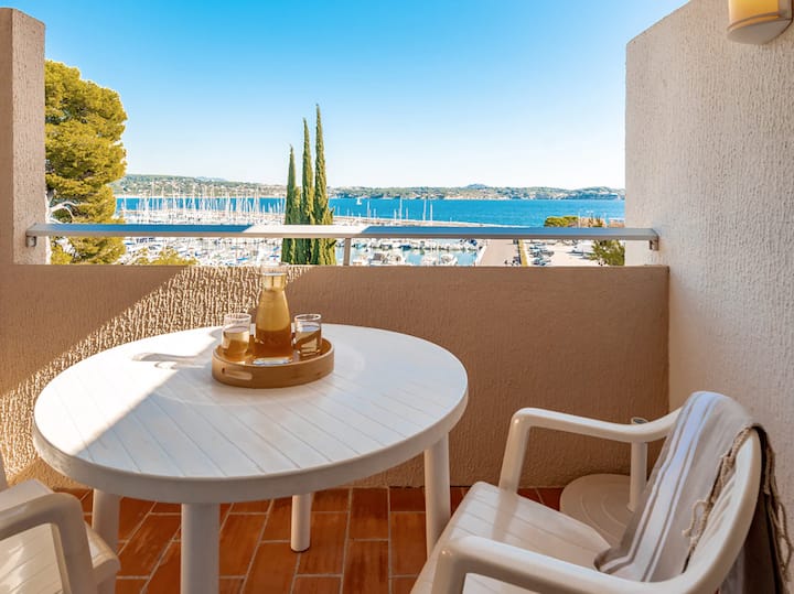 Appt 2 Pers, Vue Port & Mer Proximité Plage - Bandol