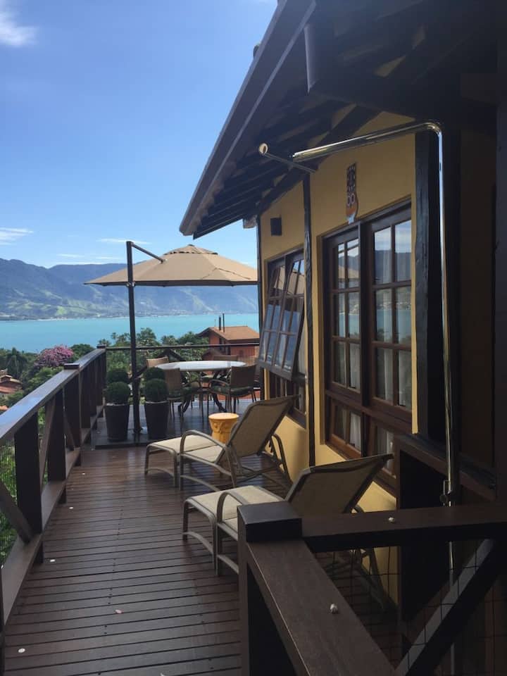 Linda Casa Em Condomínio Com Vista Privilegiada - Ilhabela