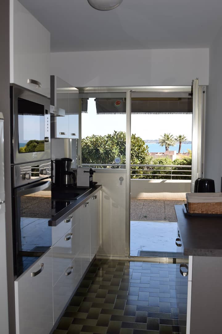 Vue Mer à Golfe-juan Proche Cannes Plage Et Garage - Vallauris