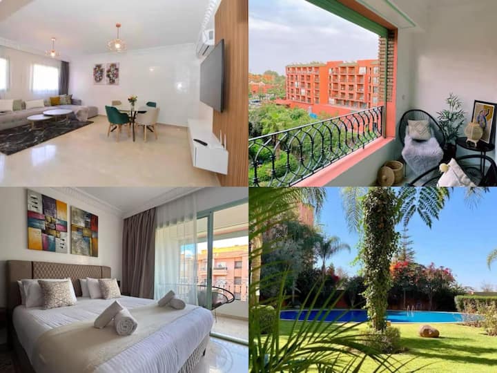 Appart Luxueux à Hivernage Centre Ville.piscine - Marrakesh