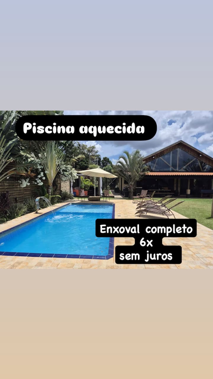 Sede. Espaço Familiar Com Piscina Aquecida - Bragança Paulista
