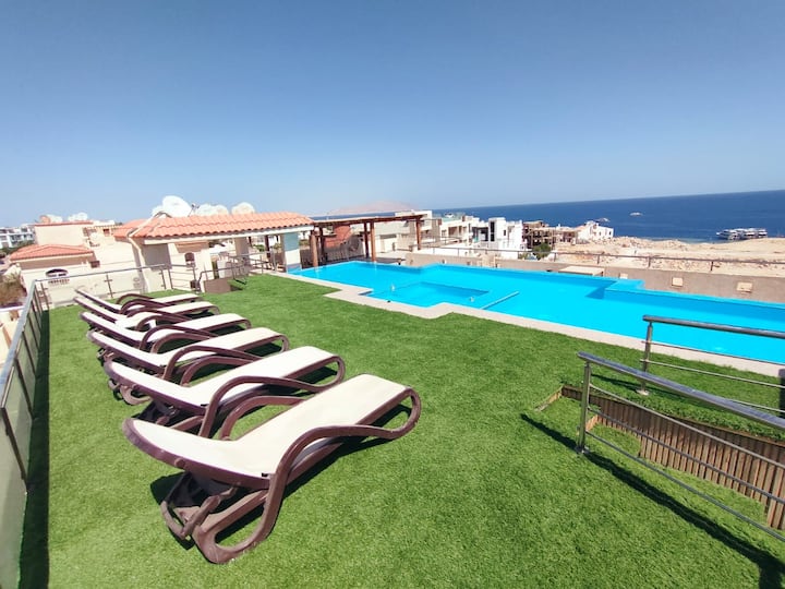 4 Bedrooms Sea & Pool View + Rooftop Infinity Pool - Sharm El-Sheikh