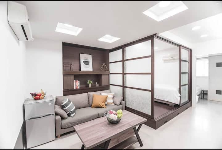 Ximending𓇬l26椿𓇬taipei 101𓇬3房住2-6人mrt 西門站𓇬五星飯店床墊 - 松山區