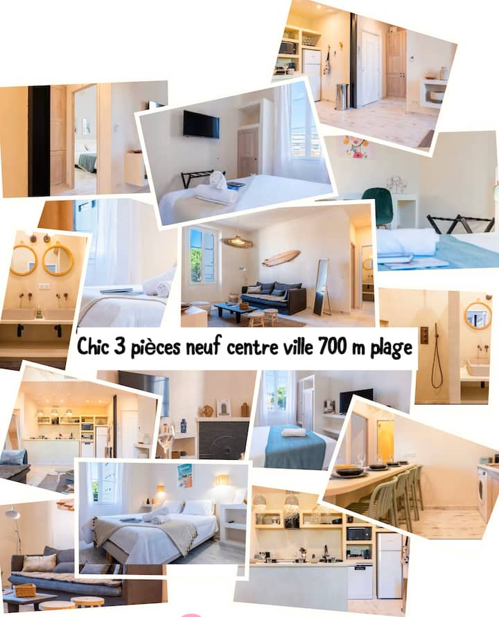 Chic 3 Pièces Lumineux 700m Plages, Centre Ville - Cannes