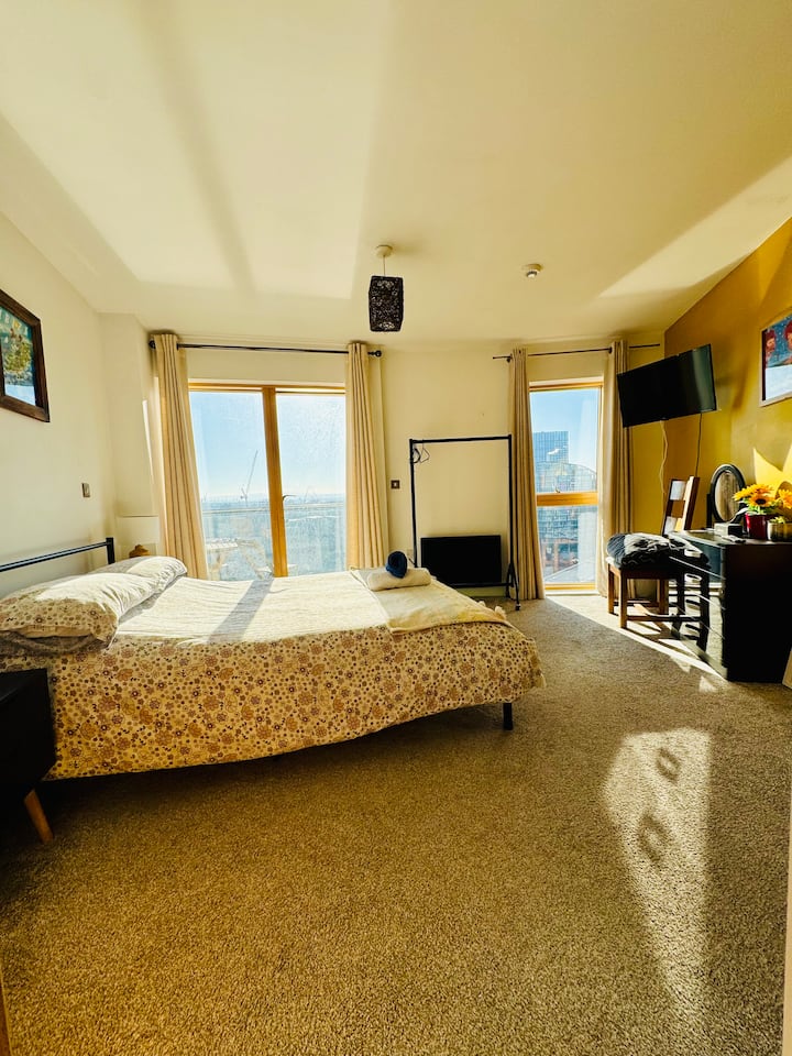 Luxury En-suite/balcony/ao Arena/smart Tv/views - 맨체스터