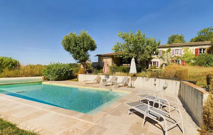 Maison Littré - Piscine Chauffée - 14 Couchages - Tarn