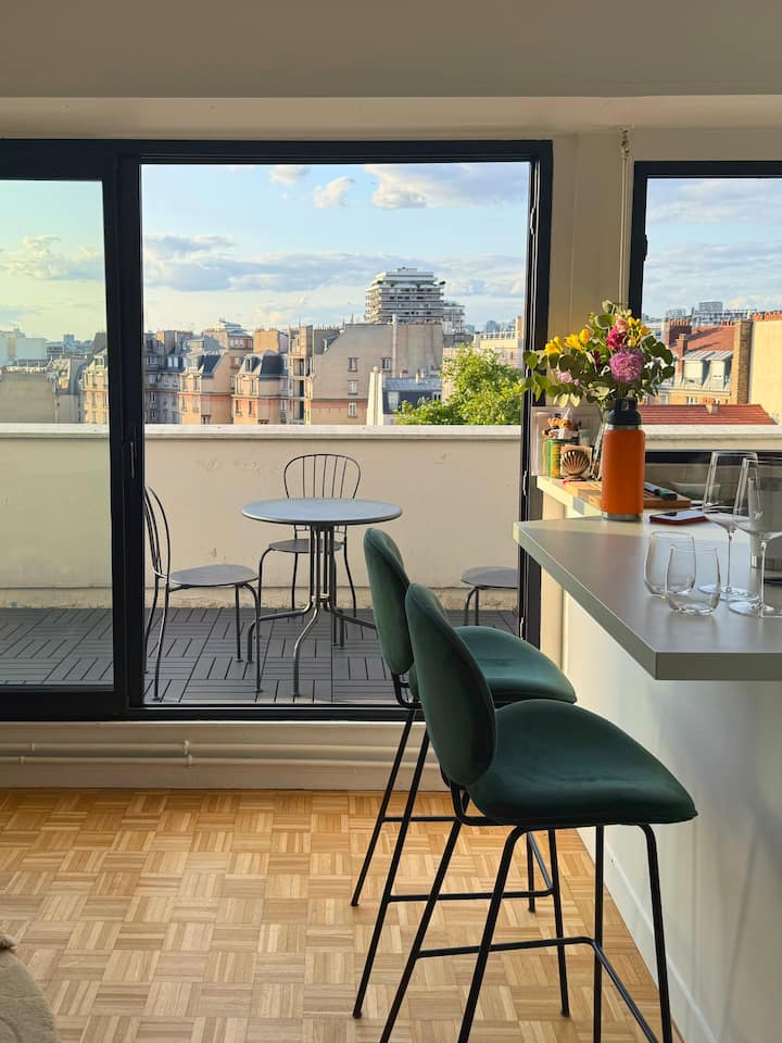 Rooftop Studio Paris View - Paris