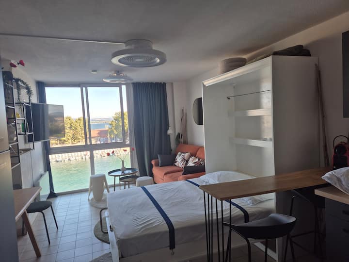 Pavois D'or - Studio Avec Vue, Clim, Prox Gare - Sète