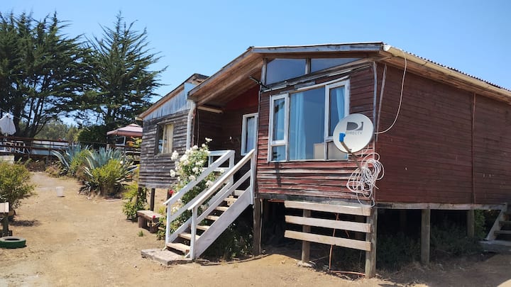 Cabaña  6 Prs. Con Piscina Y Servicio De Tinaja - El Tabo