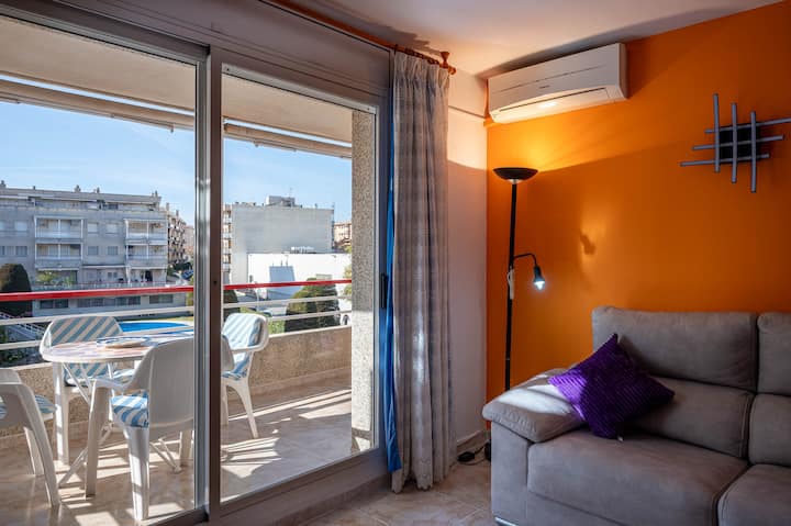 At006 Appartement Avec A/c à Côté De La Plage - Torredembarra