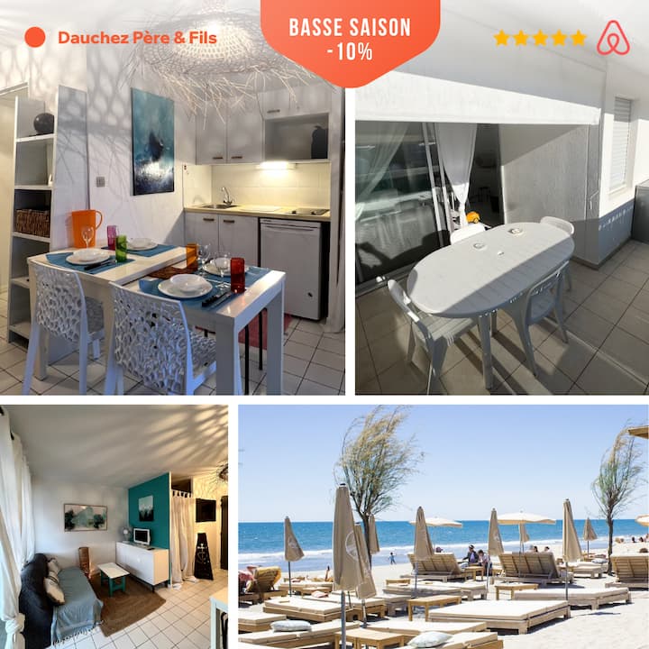 -10% • Appartement F2 4 Pers • Plage à Pied Lgm - La Grande-Motte