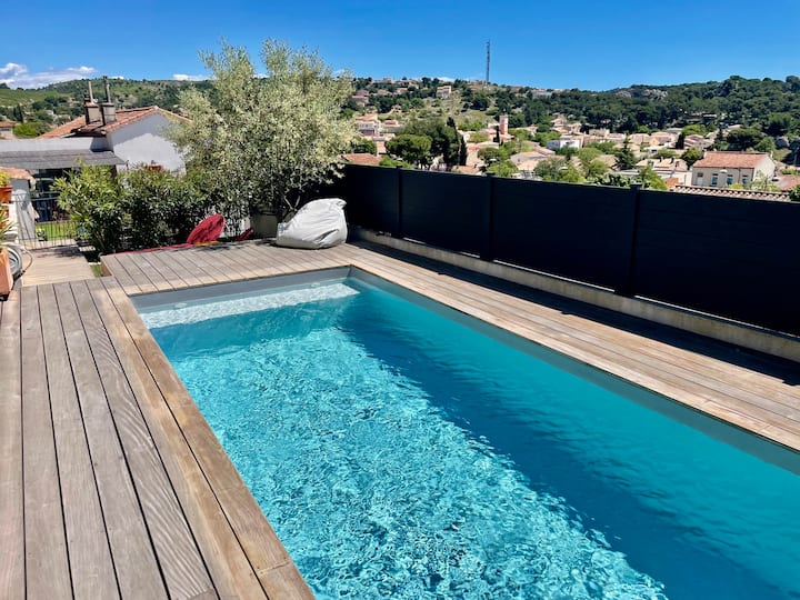Villa Cote Bleue, 7 Personnes, Piscine Chauffée - Châteauneuf-les-Martigues