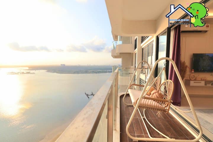 4br High Floor Unblock Seaview Danga Bay Lovell - Johor Bahru