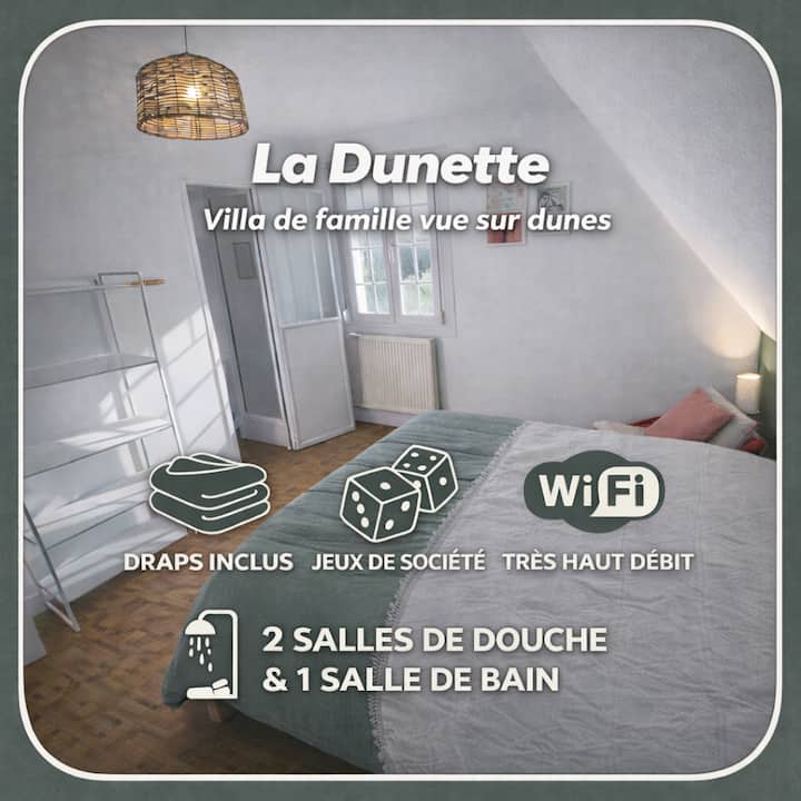 Draps Inclus, Villa Vue Dunes, 2 Pas Du Centre - Stella Plage