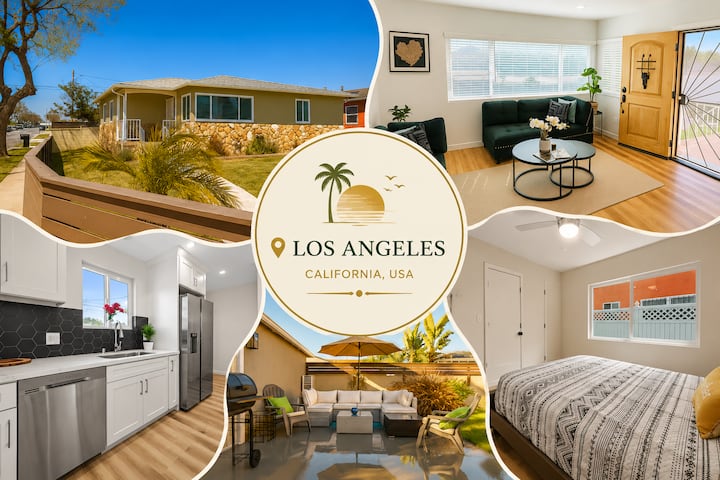3br Near Sofi, Lax & Kia Forum | Bbq + Parking - Gardena, CA
