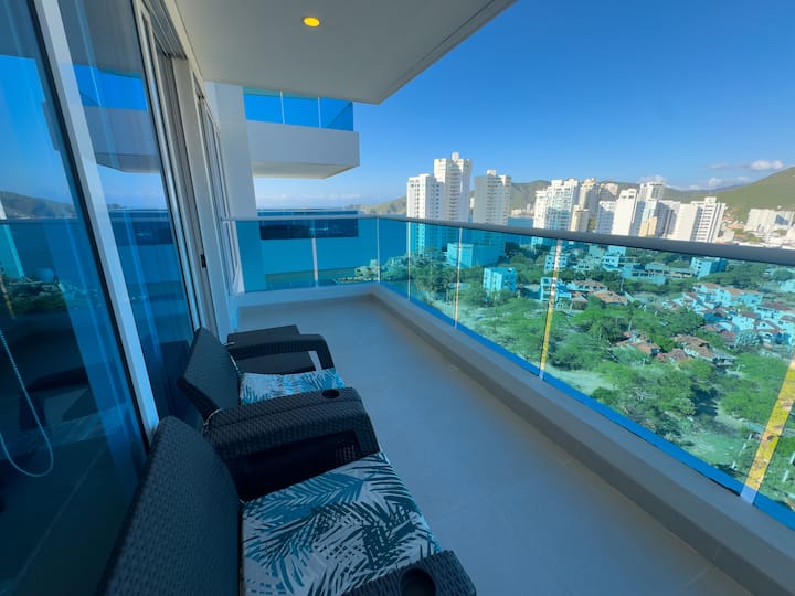 Apartamento Con Vista Al Mar, Santa Marta - 