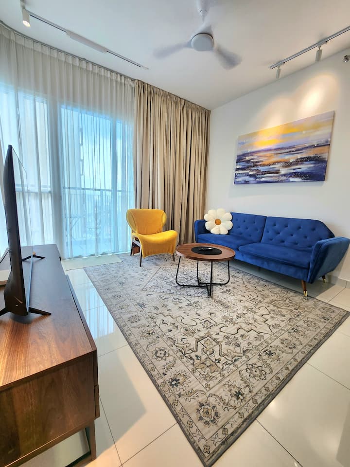 1-6pax Cozy Mont Kiara Condo |Balcony|netflix - Petaling Jaya
