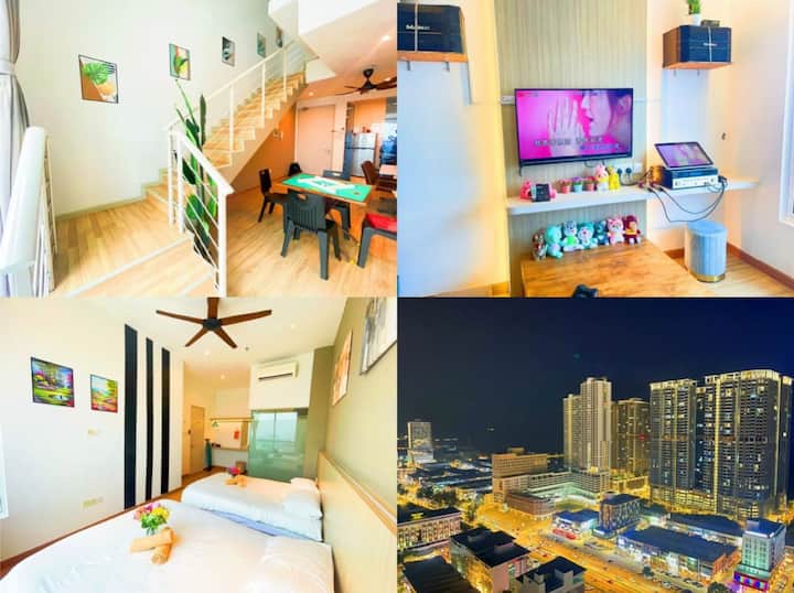 Duplex 3r3b 10pax Ktv Mahjong Pool 3km To Jonker - Malacca