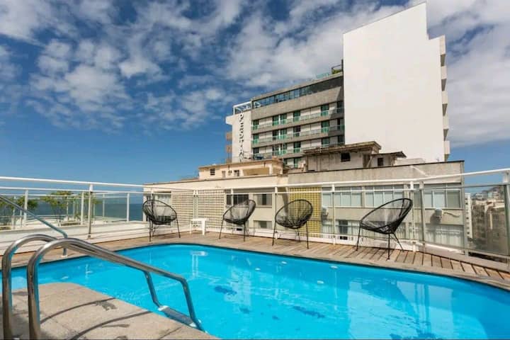 Copacabana Residencial C/serviços Quadra Da Praia - Rio de Janeiro