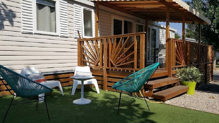 Charmant Mobile Home à Vias Plage Dans L'hérault. - Portiragnes