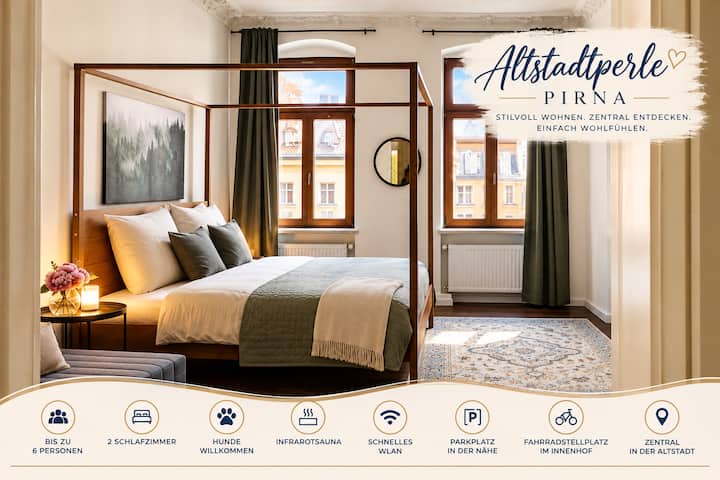 Old Town Pearl | Sauna Parking Up To 6 Guests - Pirna