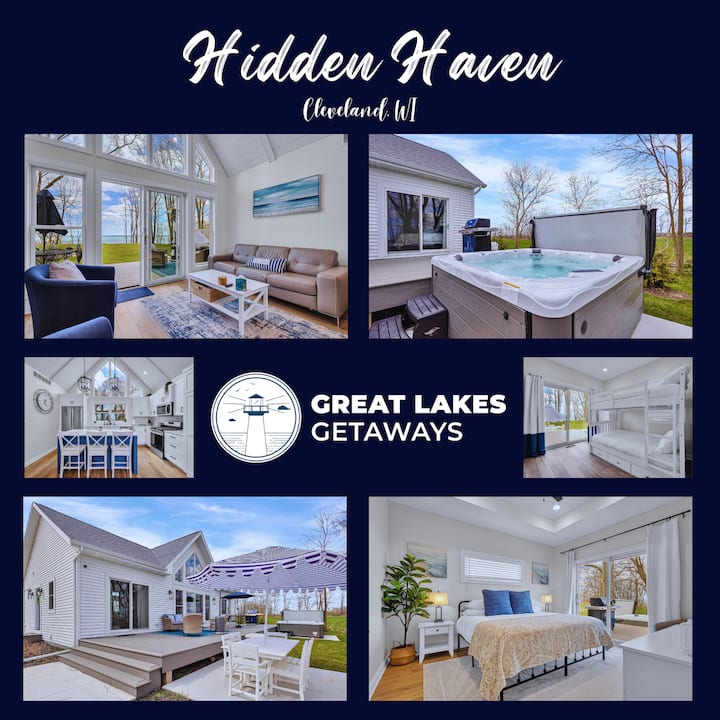 Hidden Haven - Modern Cottage W/ Hot Tub & Views - Spring Lake, Valders