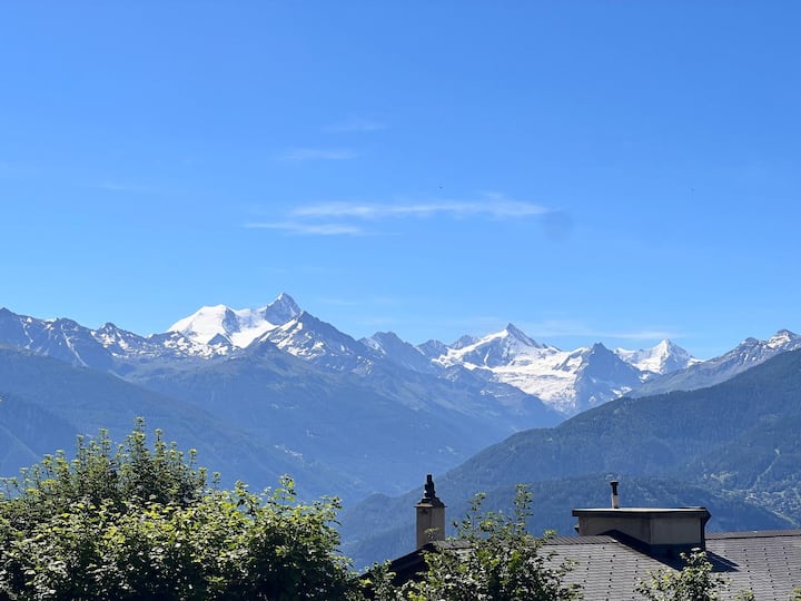 Renovated Flat With Stunning Swiss Alps' Views - Crans-Montana