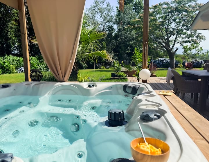 Belle Villa Avec Superbe Vue & Spa 5 Min Biarritz - Espelette