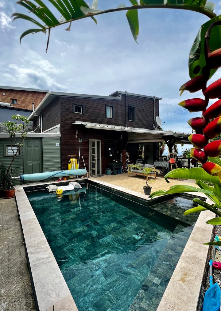 Notre Maison Bois Avec Piscine - La Réunion