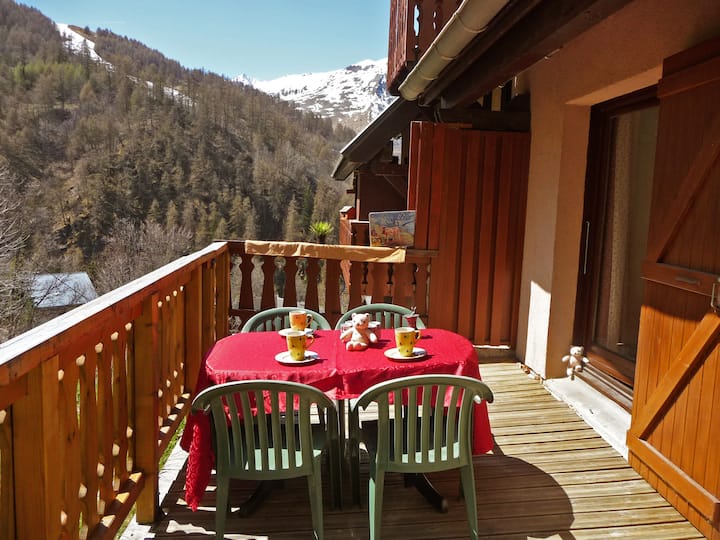 Studio Tout Confort Avec Terrasse Sud - Valloire