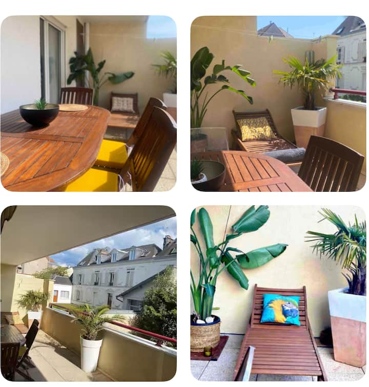 Appartement Cosy Terrasse Entre Disney Et Paris - Noisy-le-Grand