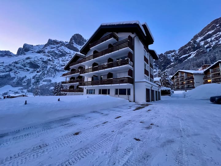 Studio Moderne Dominant La Ville + Parking Gratuit - Leukerbad