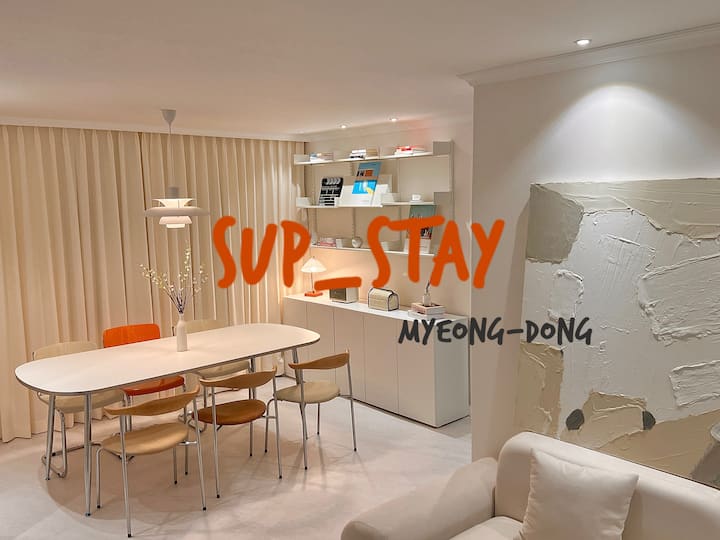 *New/3br, 1bath/6beds/충무로역앞/명동,광화문5분/편의점30초/맛집골목위치 - 首爾