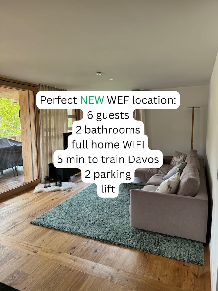 Wef: 5 Min Walk Train Davos, 2 Parks, Up To 6 Ppl - Klosters-Serneus