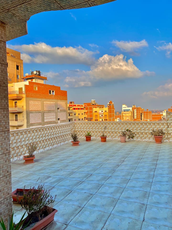 Luxury 5 Star Apartment With Rooftop, Security - Egypt