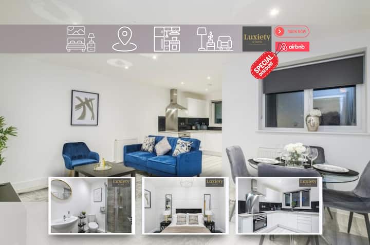 Vibrant 1br Long Stay Discount By Luxiety Stays - Southend-on-Sea