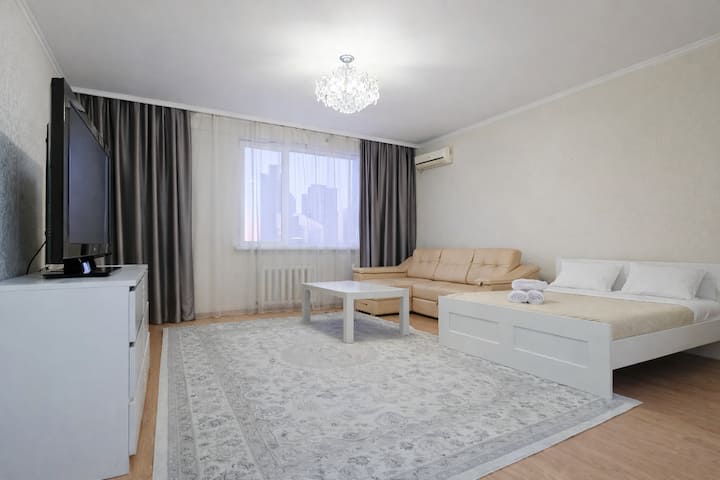 36.3-х кв.3 кровати, диван,2 санузла, шикарный вид - Astana - Nur-Sultan