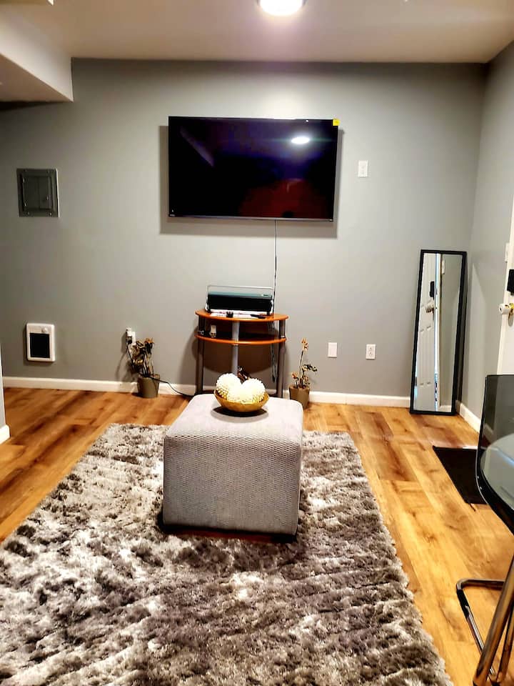 Entire 1br Apartment • Queen Bed • Smart Tvs • - Newark, NJ