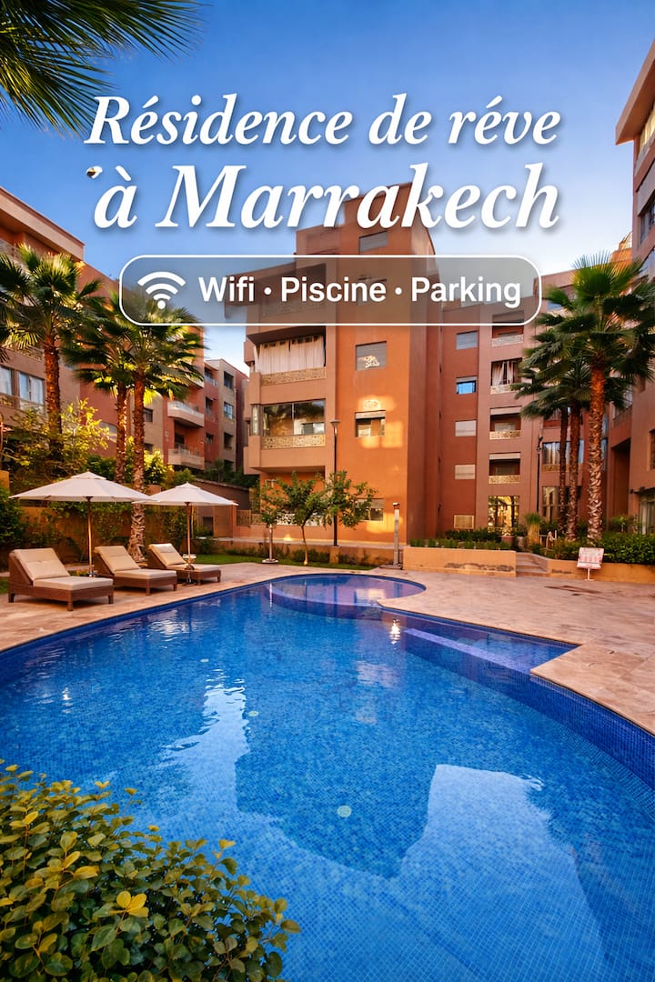 Oasis Moderne • Résidence • Piscine • Parking • - Marrakech