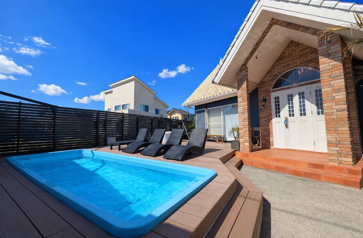 海まで徒歩6分｜プールサウナbbqペット｜真亀海岸｜最大8名 - Prefectura de Chiba