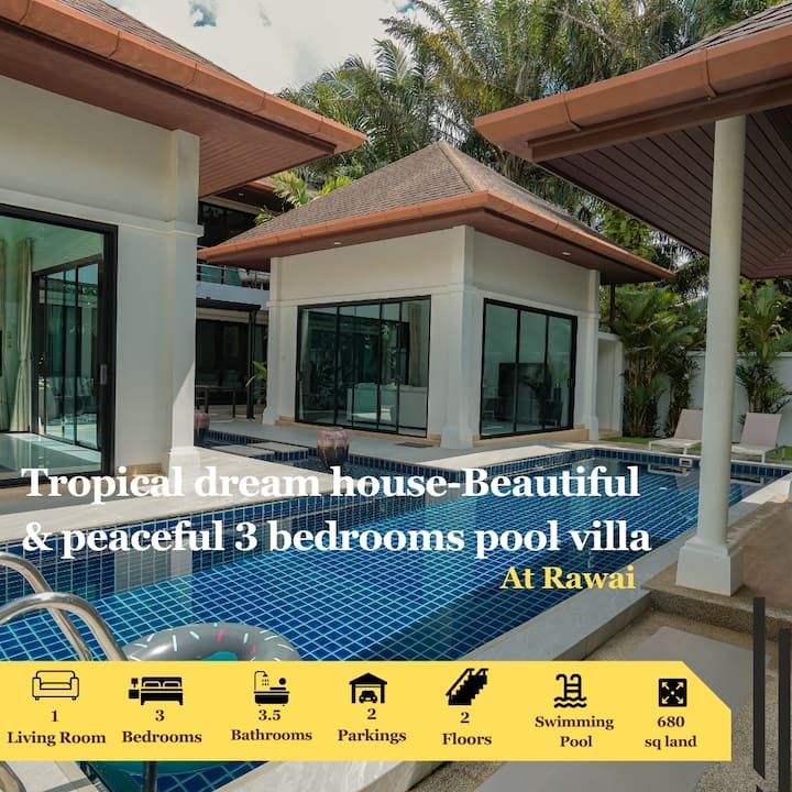 Tropical Dream - Peaceful 3 Bedrooms Pool Villa - Thailand