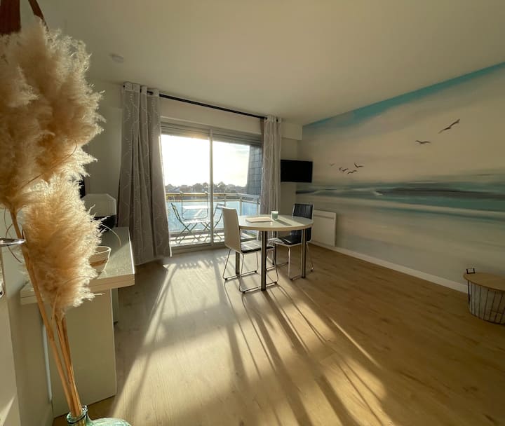 Appartement Vue Mer/balcon/parking Privé - Belle Dune