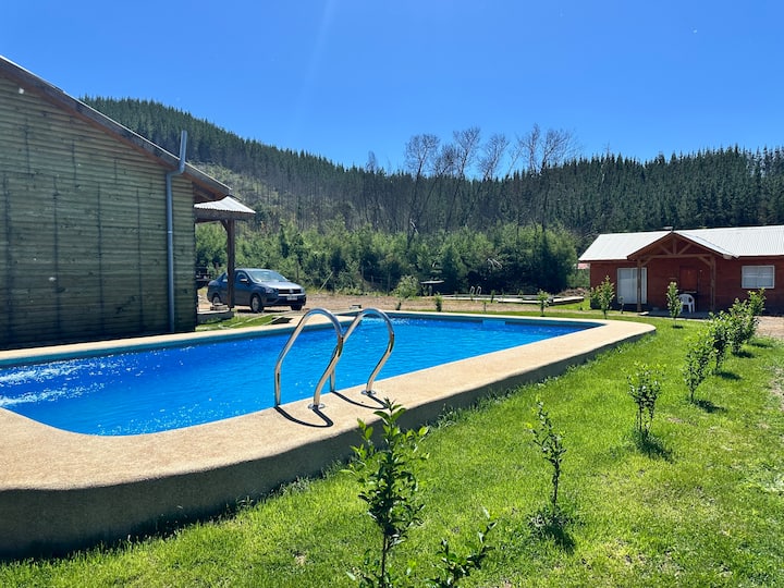 Parcela Landhaus 4. Piscina Privada Por Cabaña - Quillón