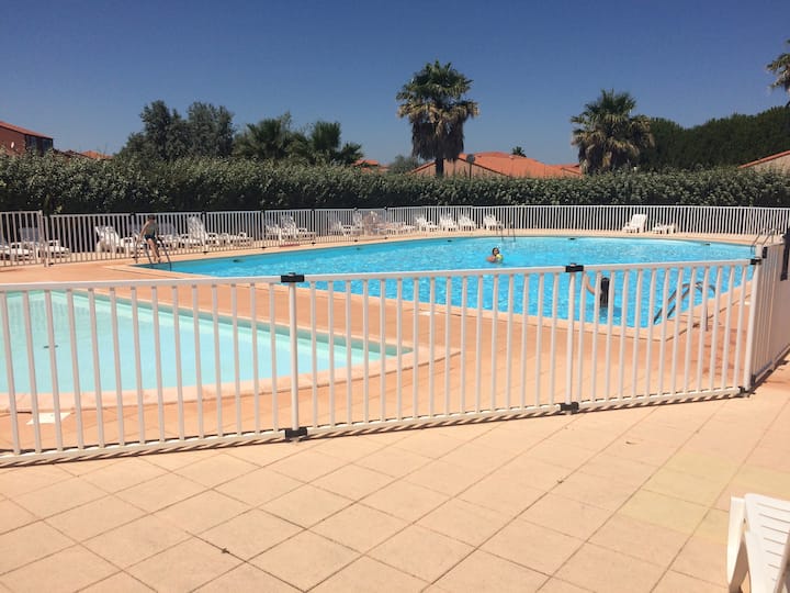 T2 Jardinet à 600 M De La Plage - Torreilles