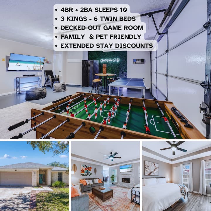 4bdr+gameroom+groupswelcome+extd Stay Discounts - Corpus Christi, TX