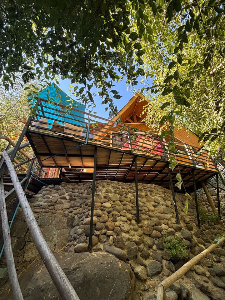 Maravillosa Cabaña Junto Al Río, Cajón Del Maipo - Pirque