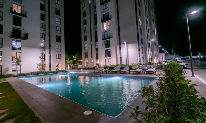 Depto. Parota 4 Camas, Amenidade Alberca Arena Gdl - Guadalajara