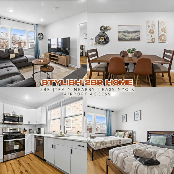 Stylish 2br Home | Train Nearby|easy Nyc & Airport - Nowy Jork, NY