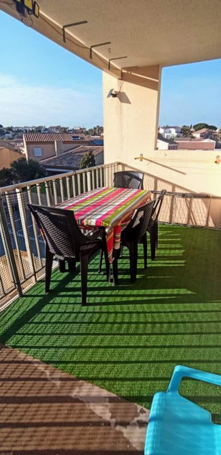 Appartement 2 Ch+parking+vélos - Gruissan